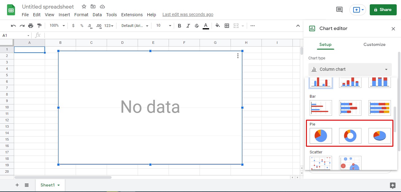 How to Make a Pie Chart in Google Sheets | Math Tutor